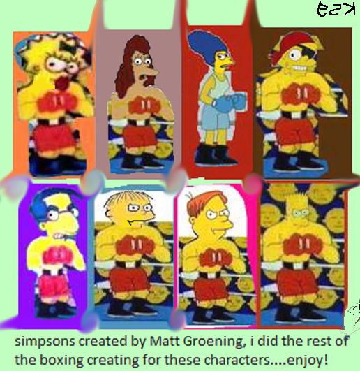 boxing simpsons characters... by boxingcleverksg123 on DeviantArt