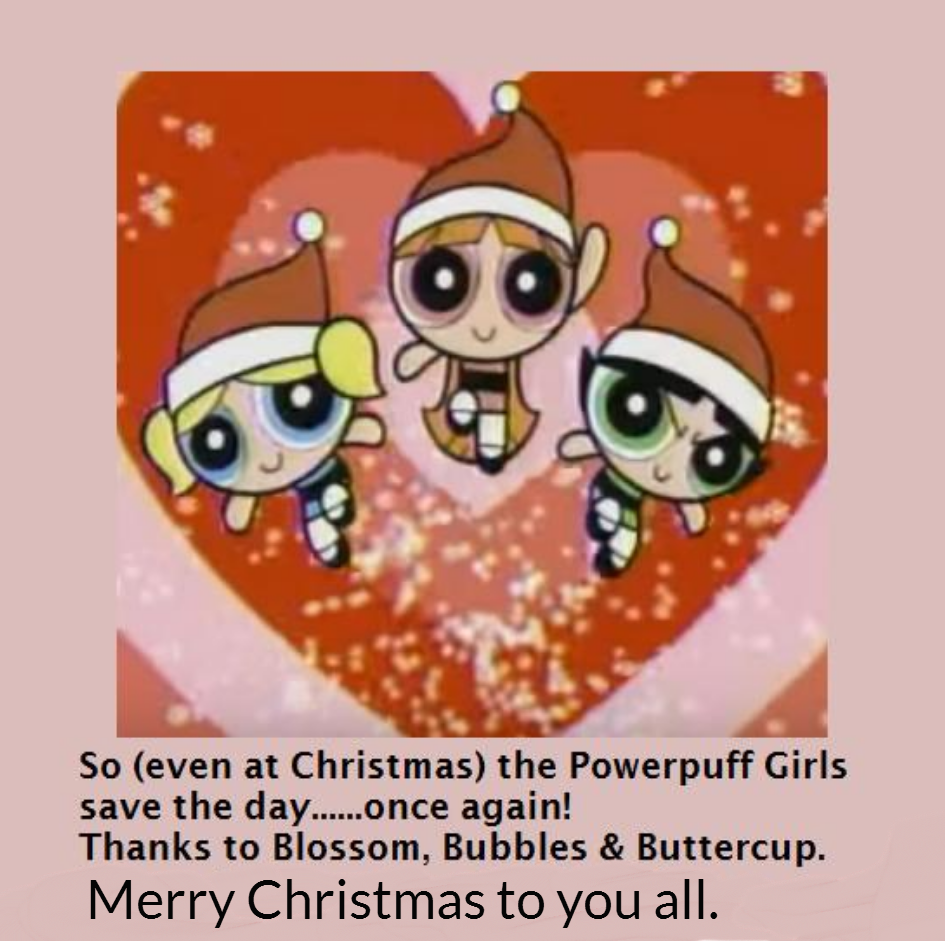 Christmas Powerpuffs - edited by boxingcleverksg123 on DeviantArt