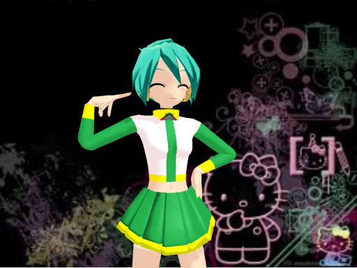 MiKu Hair IN a Bun by MikuGolden on DeviantArt