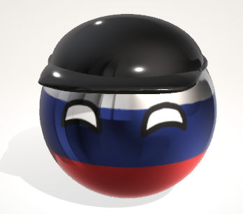 Countryball______Russia 3D Ball by Salmoonella on DeviantArt