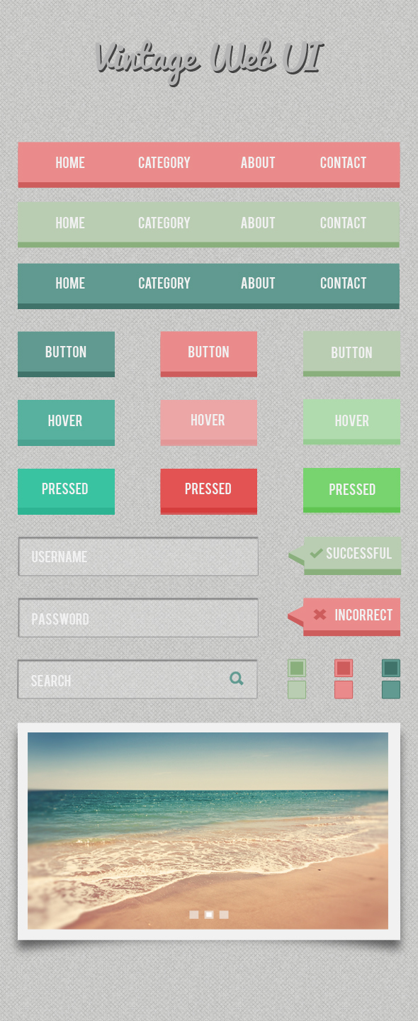 Vintage Web UI by xNiikk on DeviantArt