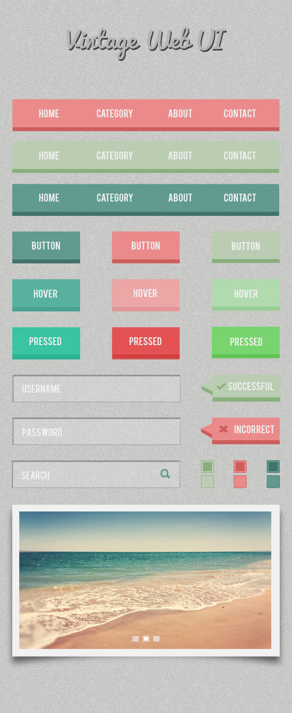 Vintage Web UI by xNiikk on DeviantArt