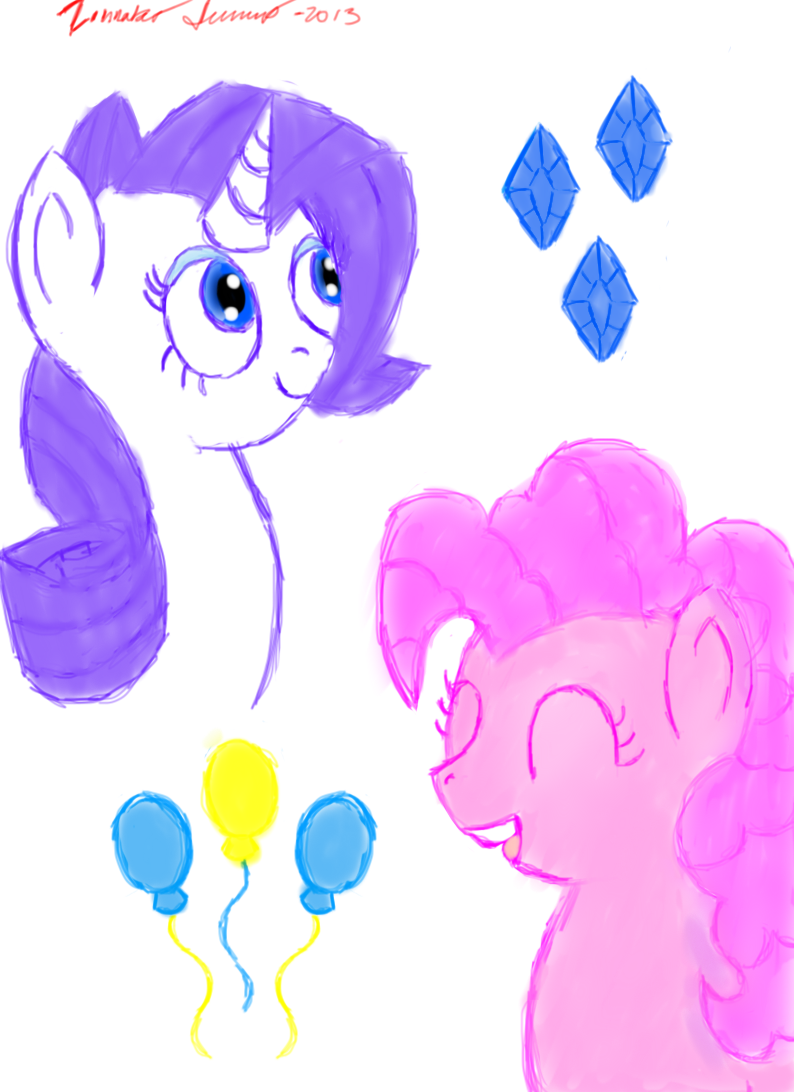 Rarity and Pinkie! by JSPatronus on DeviantArt