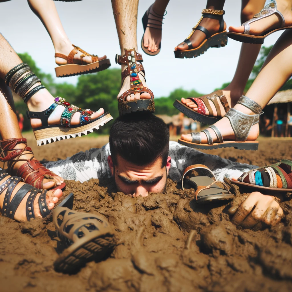 femdom mud playing by divinepick on DeviantArt