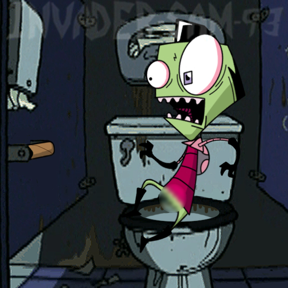 Zim runs out of Toilet Paper by Invader-Sam-93 on DeviantArt