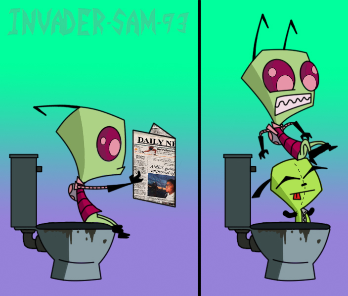 Another Zim-on-the-Toilet Pic by Invader-Sam-93 on DeviantArt
