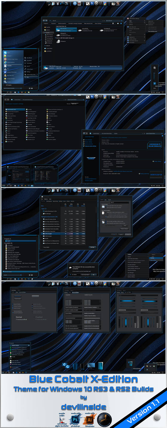 Blue Cobalt X-Edition version 1.1 by devillnside on DeviantArt