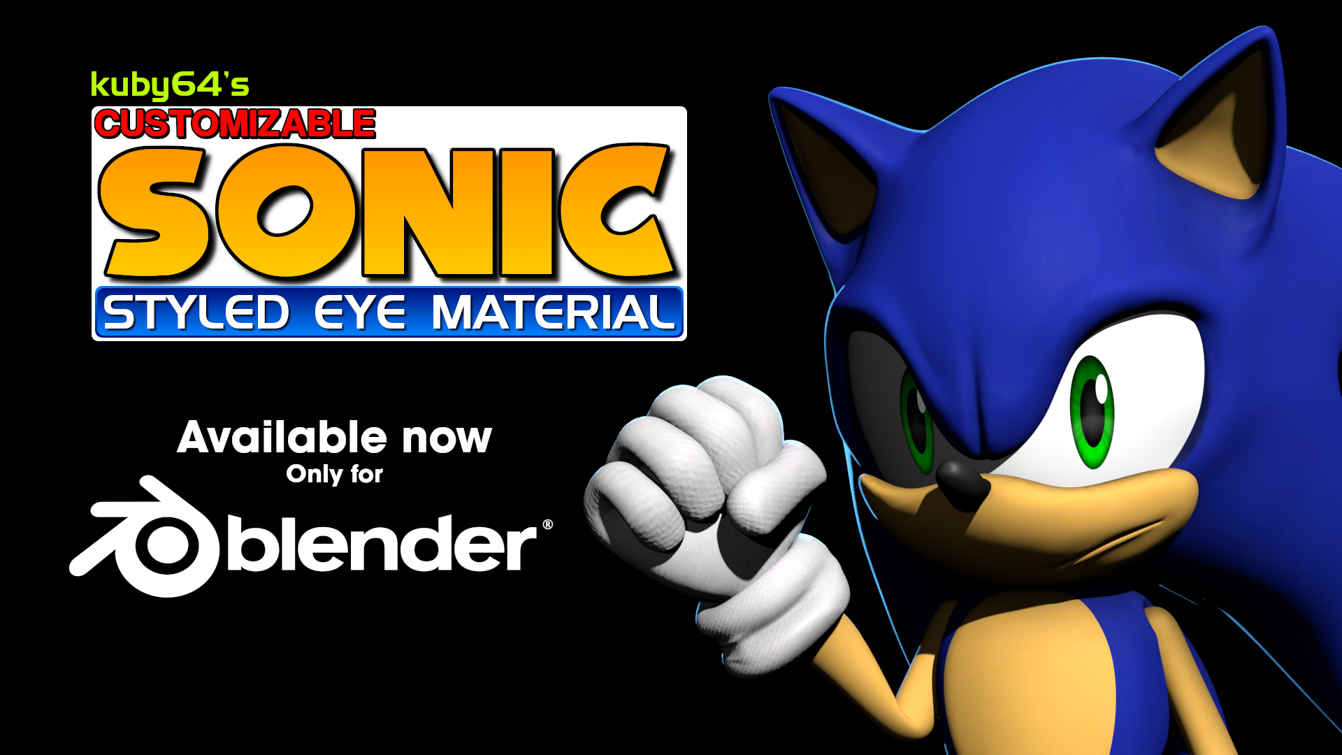 kuby64's Customizable Sonic-styled Eye Material by kuby64 on DeviantArt