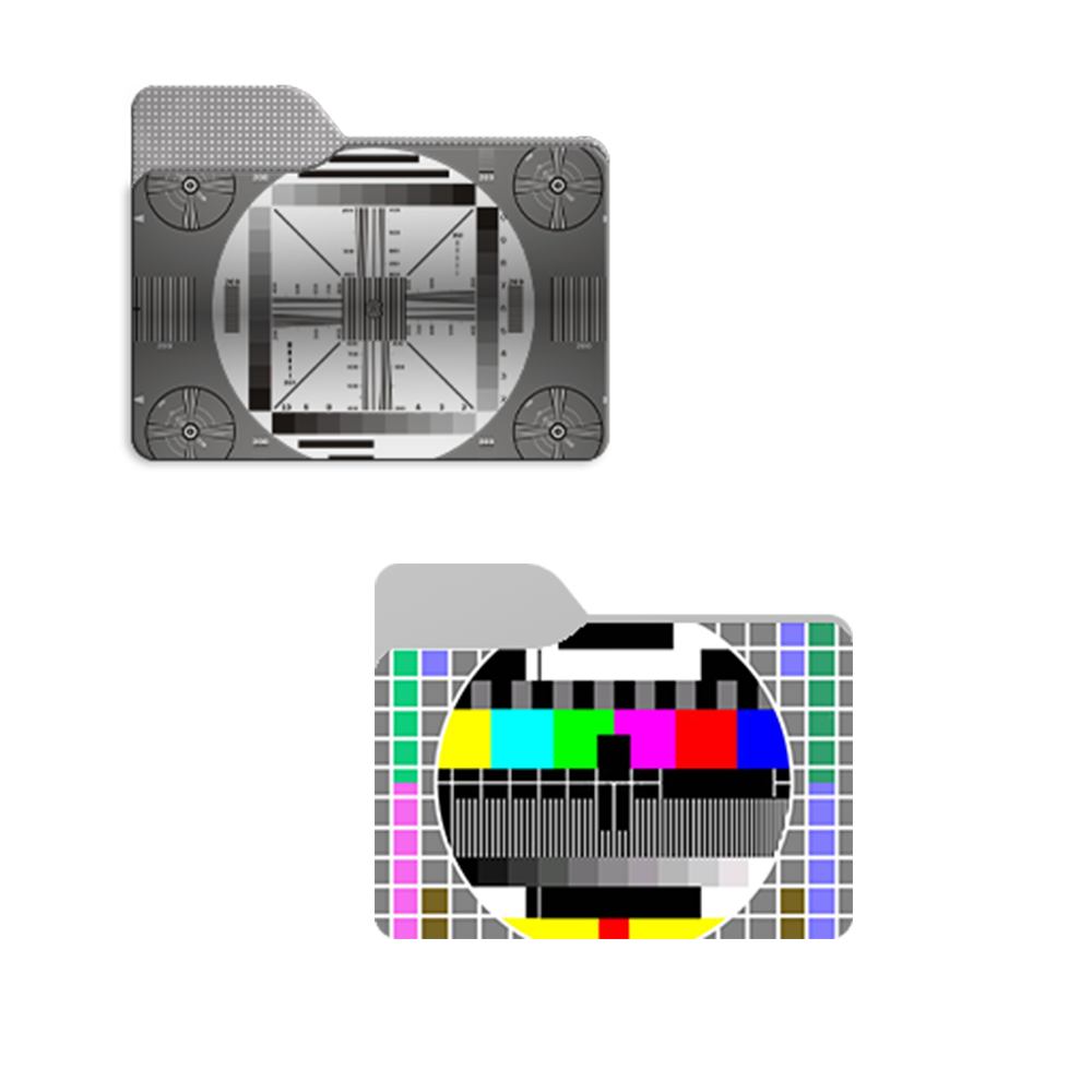 TV Test Pattern Folders Windows 11 by Dirt290x on DeviantArt
