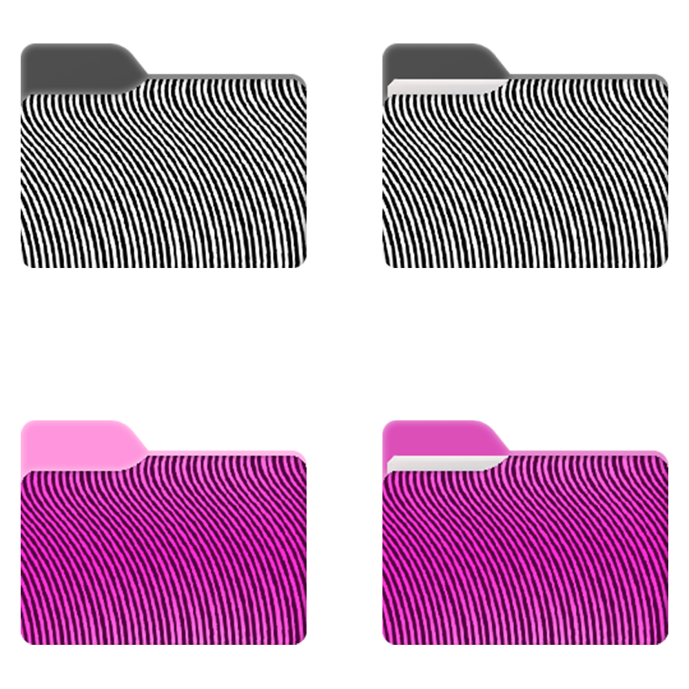 Striped Folder Icon Windows 11 Set by Dirt290x on DeviantArt