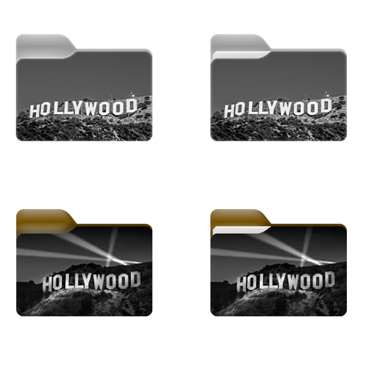Hollywood Folder Icon Set Windows 11 by Dirt290x on DeviantArt