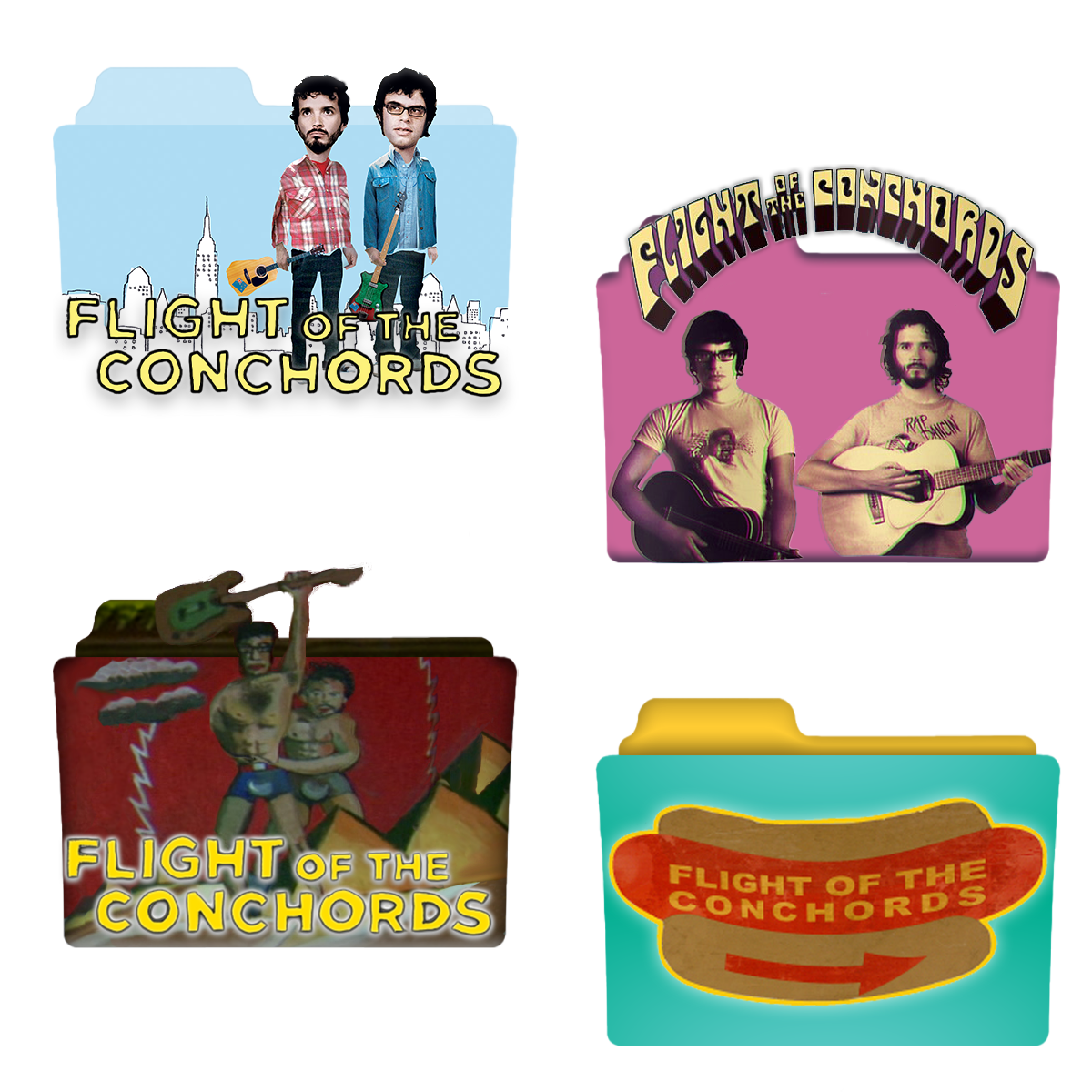 Flight of the Conchords Folder Icon Set by Dirt290x on DeviantArt