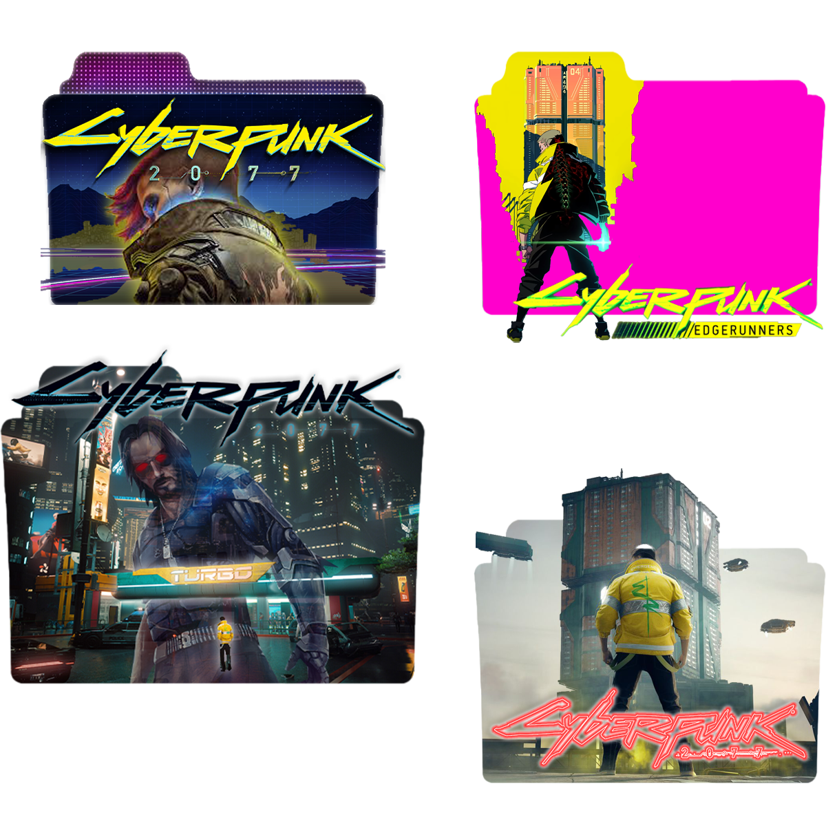 Cyberpunk 2077 Updated Folder Icon Set by Dirt290x on DeviantArt