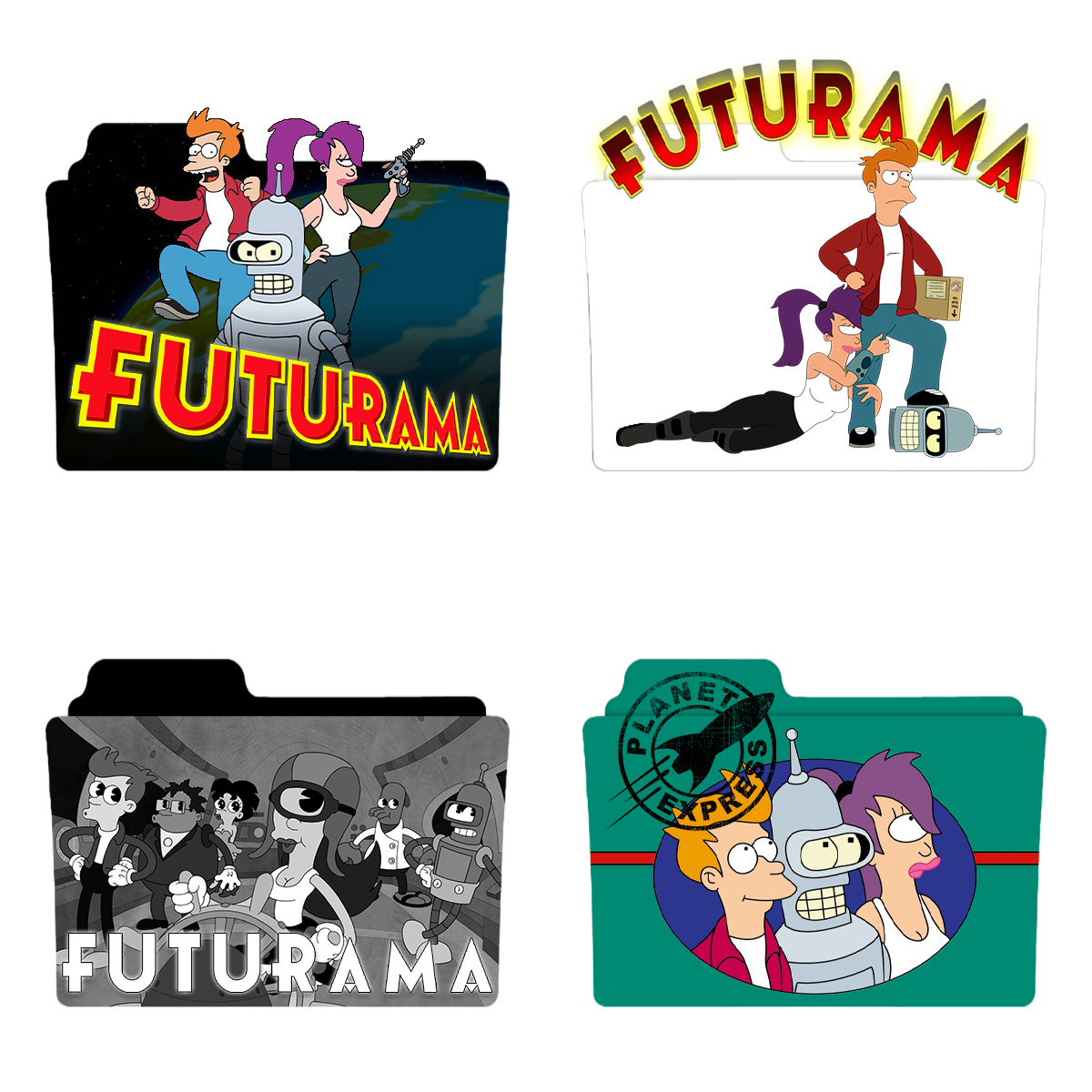 Futurama Folder Icon Set by Dirt290x on DeviantArt