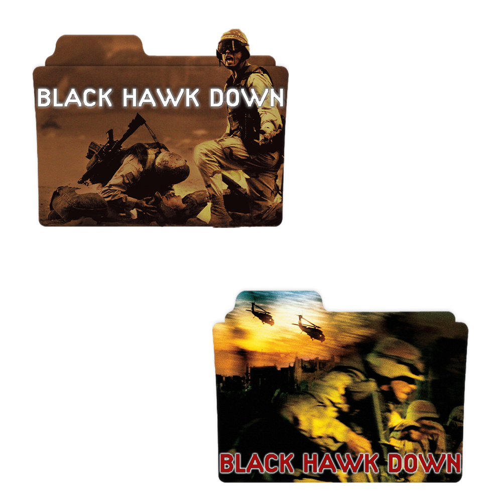 Black Hawk Down Folder Icon Set by Dirt290x on DeviantArt