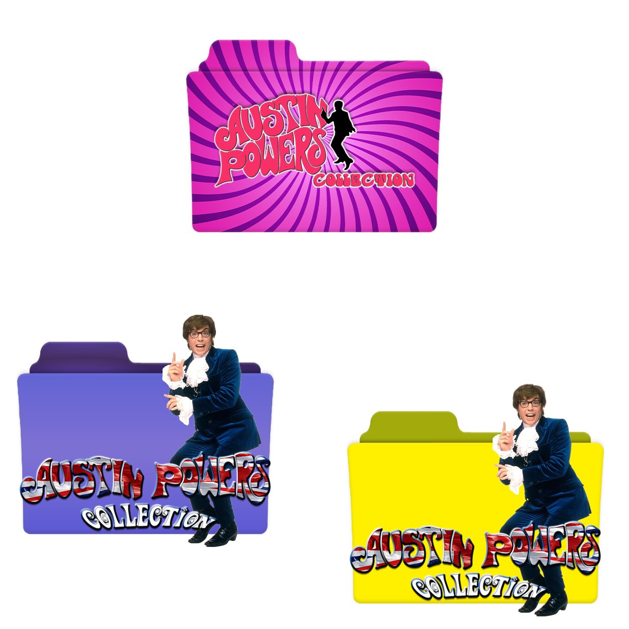 Austin Powers Collection Folder Icon Set by Dirt290x on DeviantArt