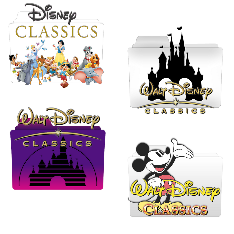 Disney Classics Folder Icon Set Updated by Dirt290x on DeviantArt