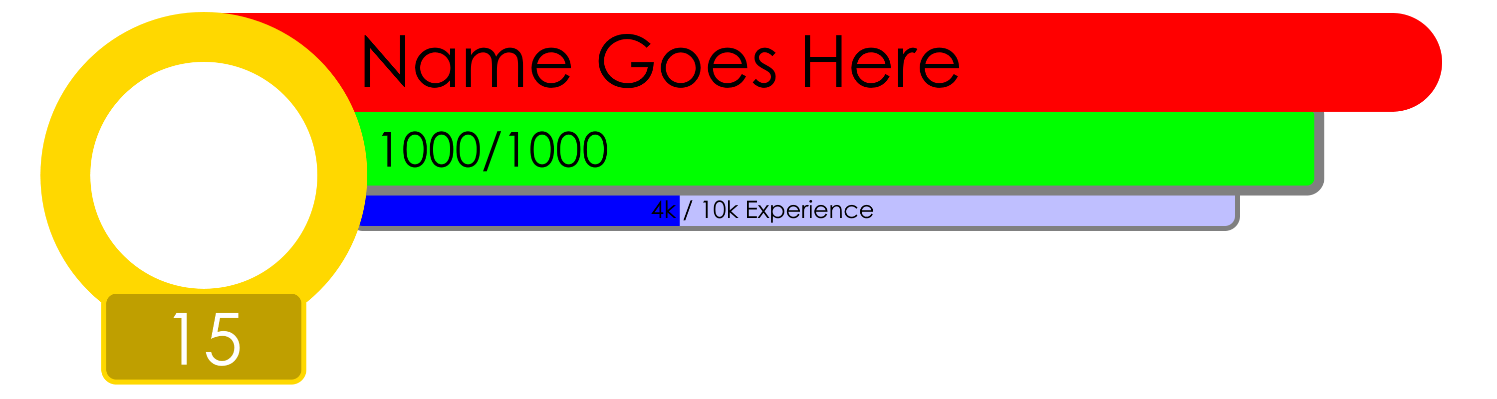 RPG Status Bar Template (Simplified) by ZH-Returns on DeviantArt