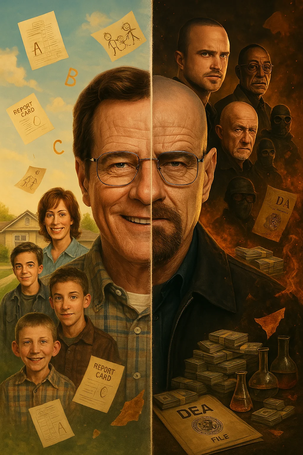 Bryan Cranston: Split Personality by superxtramp on DeviantArt
