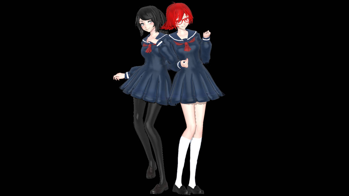 [MMD] Ayano and Info DL DOWN by yuyuchanHD on DeviantArt