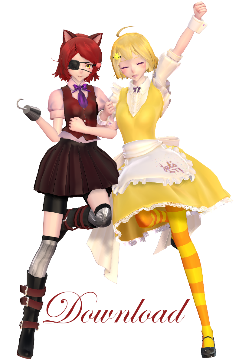 [MMD] Foxy and Chica dl by yuyuchanHD on DeviantArt