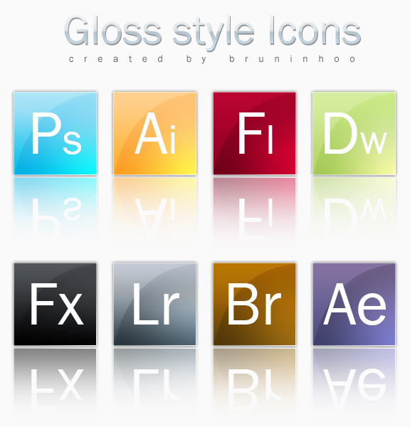 Gloss Style Icons by bruninhoo on DeviantArt