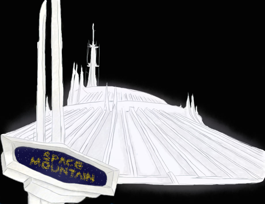 space mountain by enchantedart77 on DeviantArt