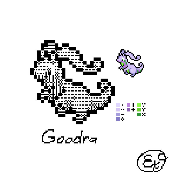 Tiny Sprite: Goodra by InukoExo on DeviantArt