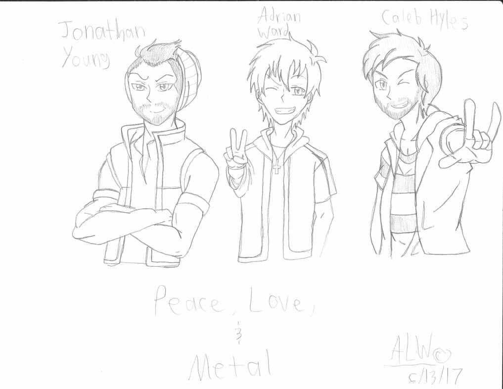 Peace, Love and Metal by AdentheCaringOne on DeviantArt