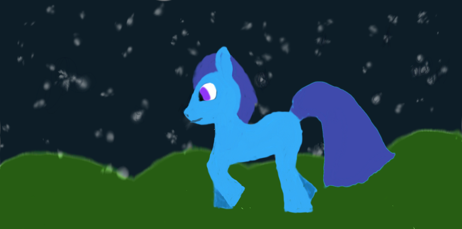 Simple Pony Night backdrop by SoRabo-Hoovze on DeviantArt