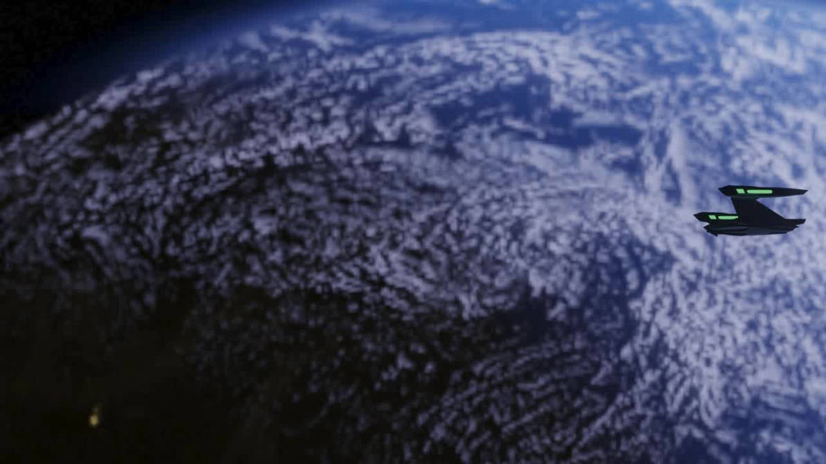 Romulan ship cloaking! by PUFFINSTUDIOS on DeviantArt