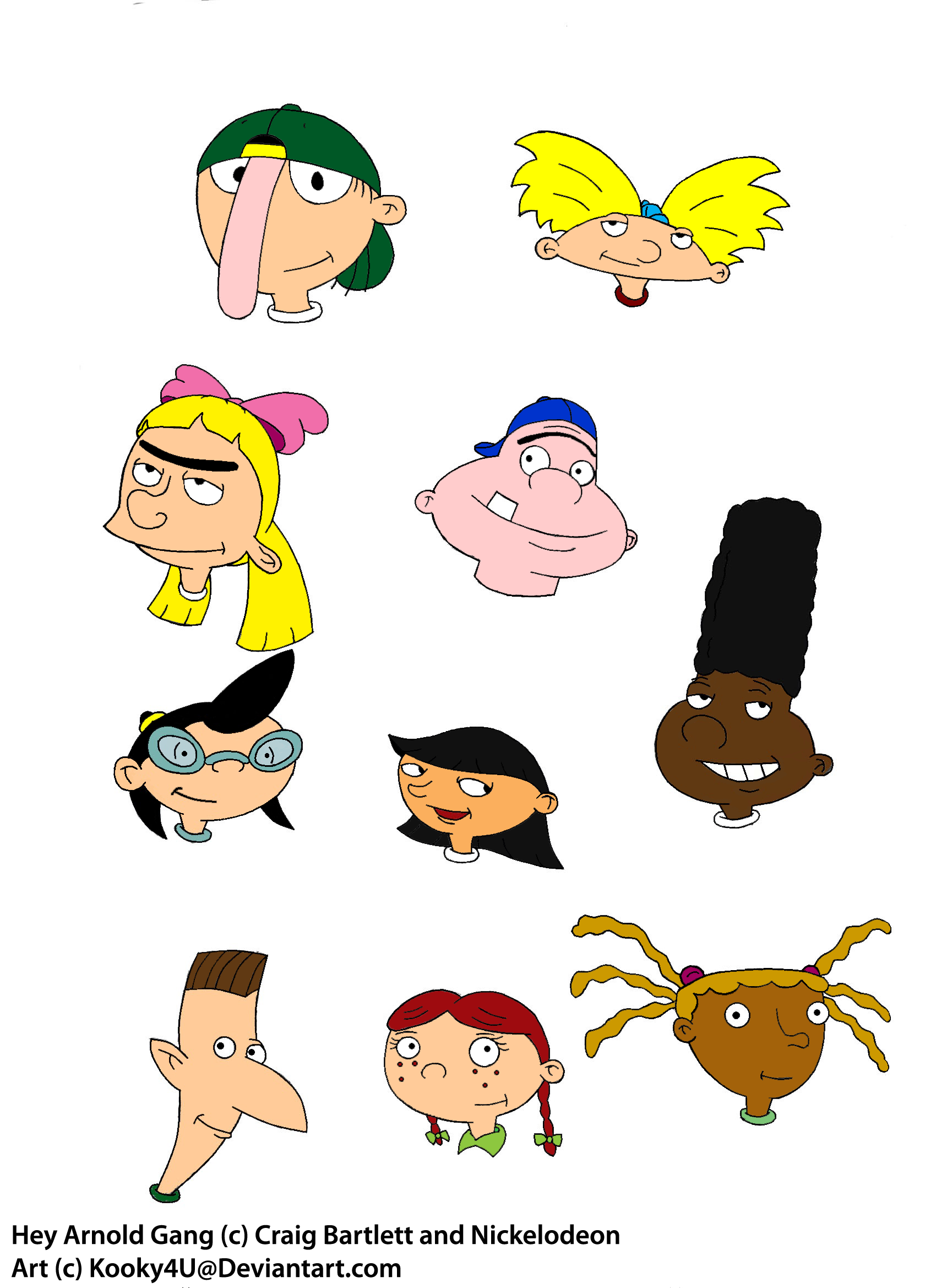 Hey Arnold! Gang-- Recolored by ScruffTheRat on DeviantArt
