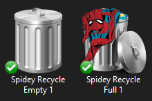 Spider-Man No More - Recycle Bin Icon set by Miguelicious360 on DeviantArt