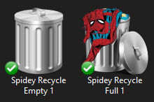 Spider-Man No More - Recycle Bin Icon set by Miguelicious360 on DeviantArt
