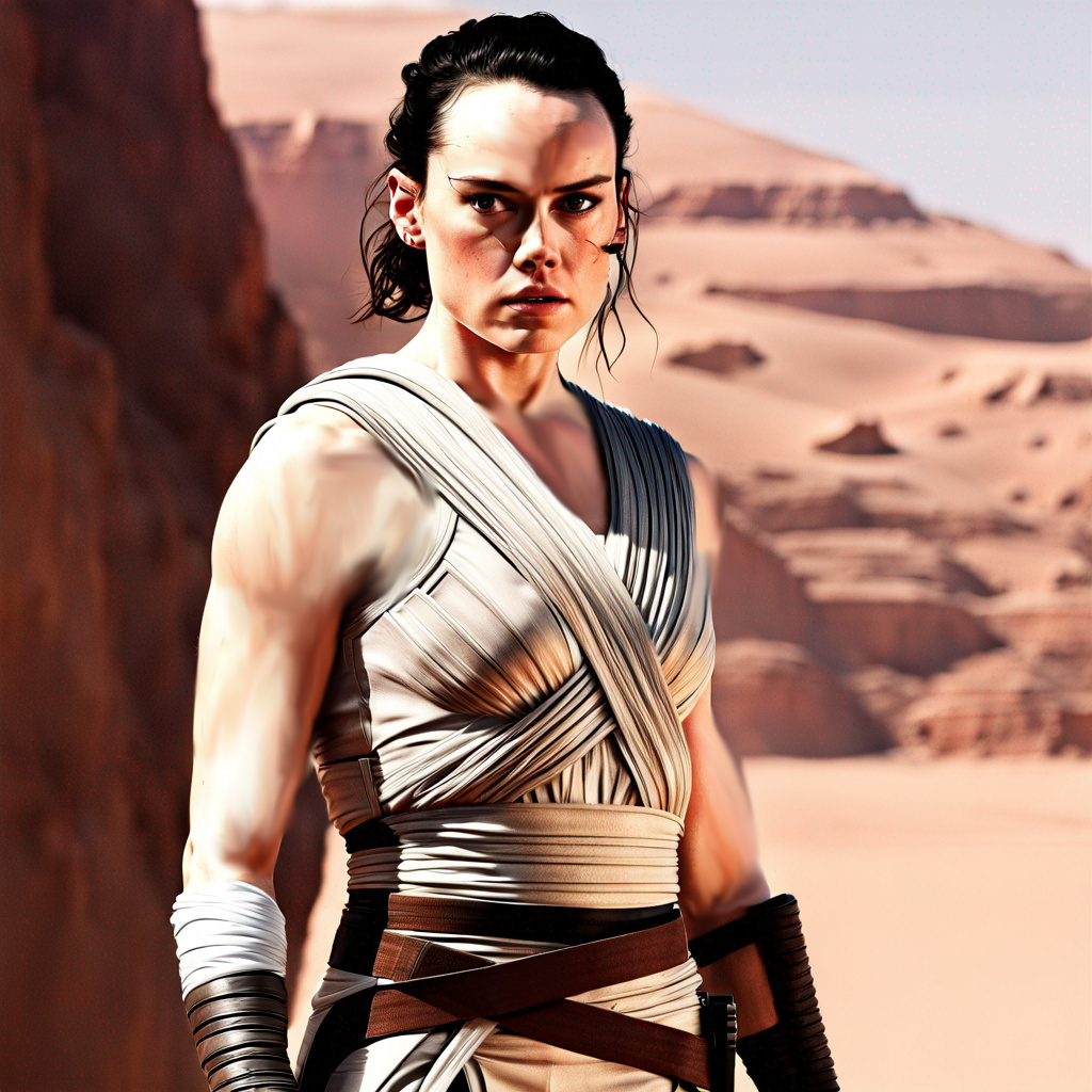 Rey ready for battle by psalzone on DeviantArt