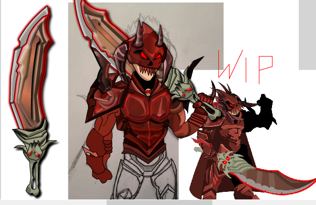 Sepulchure AQW Fan Art, WIP. by GraveAE on DeviantArt