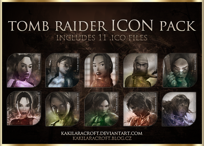Tomb Raider Icon Pack - FREE DOWNLOAD by kakilaracroft on DeviantArt