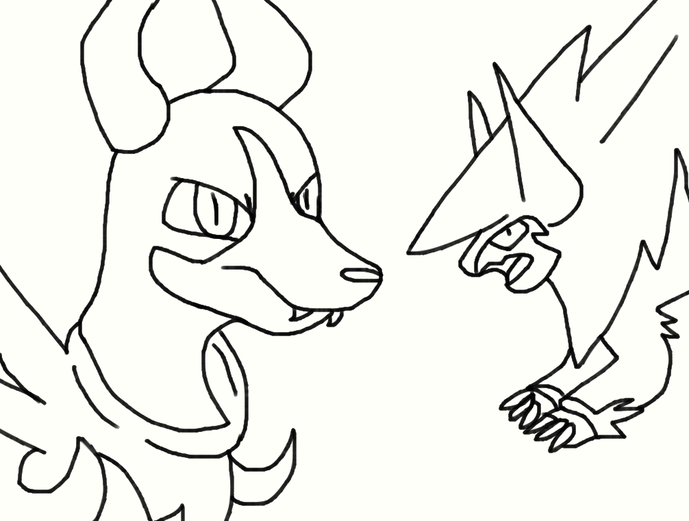 Xafer (Left) and Livolt (Right) by DatStalkerKat on DeviantArt