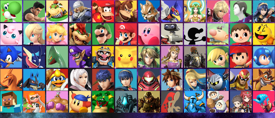 Smash Bros Switch Fan Roster by Grandbull on DeviantArt