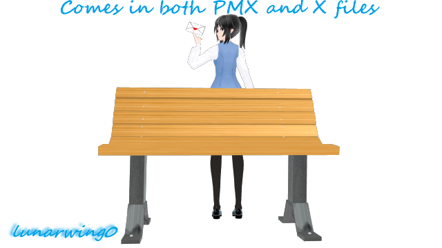 MMD Park Bench REDOWNLOAD IT by lunarwing0 on DeviantArt