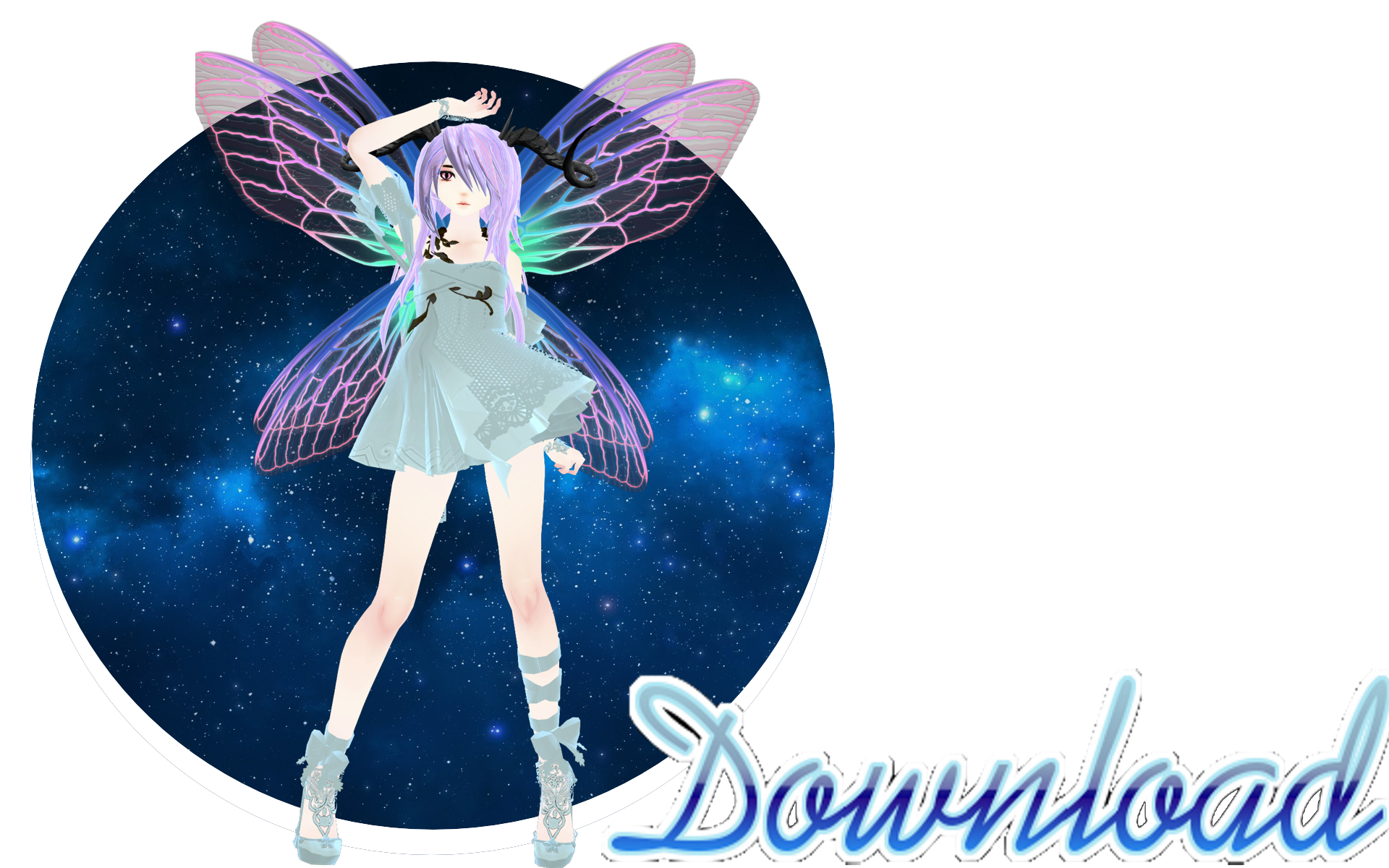 MMD Night Bright OC model download by lunarwing0 on DeviantArt