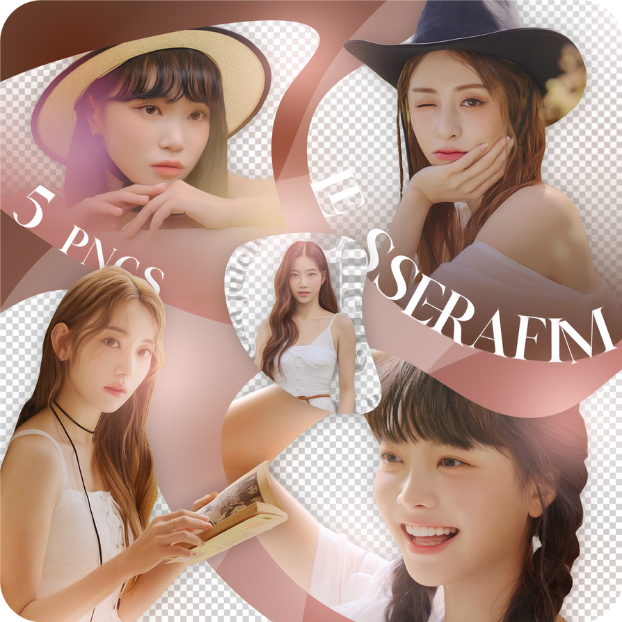 PNG PACK / LE SSERAFIM / 2023 SEASON'S GREETINGS 2 by julella on DeviantArt