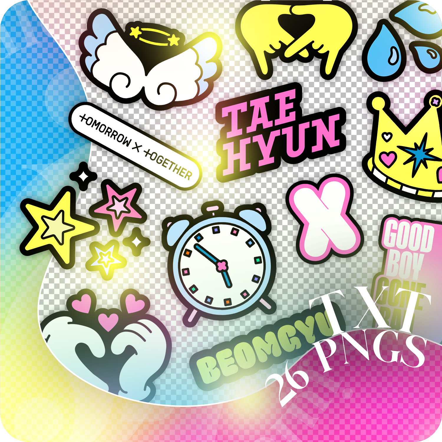 STICKERS PACK / TXT by julella on DeviantArt