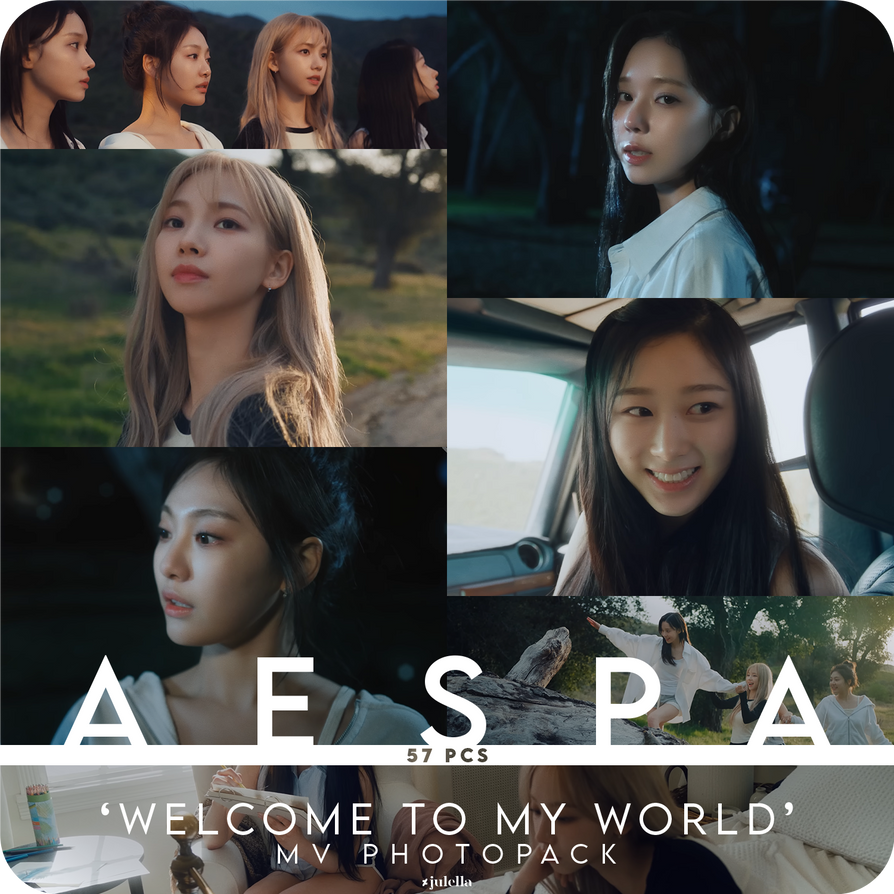 AESPA - 'WELCOME TO MY WORLD' MV / PHOTOPACK by julella on DeviantArt