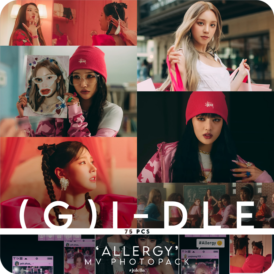 (G)I-DLE - 'ALLERGY' MV / PHOTOPACK by julella on DeviantArt