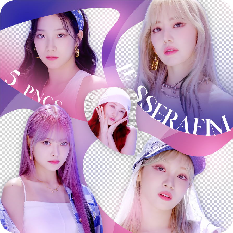 PNG PACK / LE SSERAFIM / STUDIO CHOOM by julella on DeviantArt
