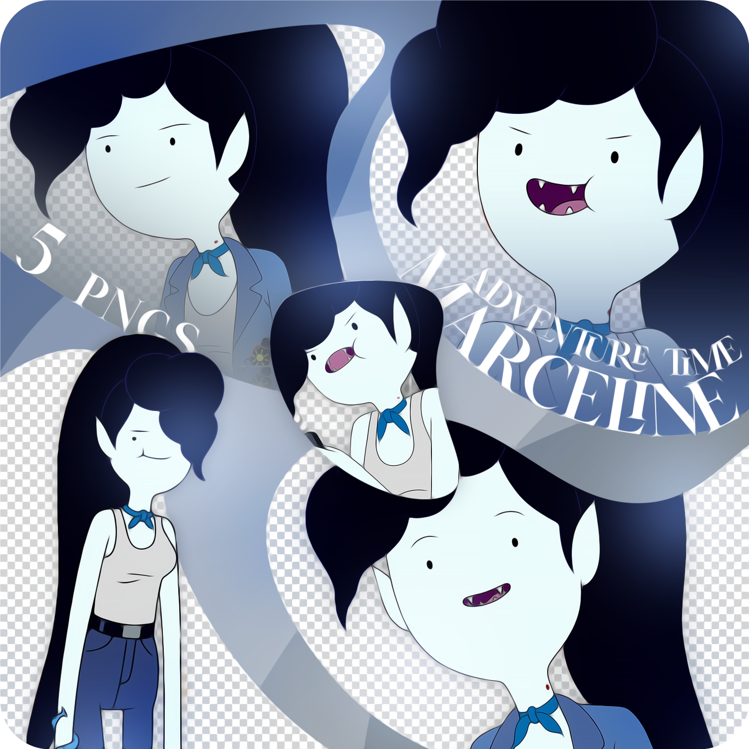 PNG PACK / MARCELINA (ADVENTURE TIME) by julella on DeviantArt