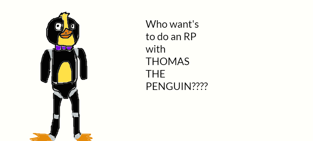 THOMAS THE PENGUIN!!! (Five nights at freddys) by CutieGirlClub on ...