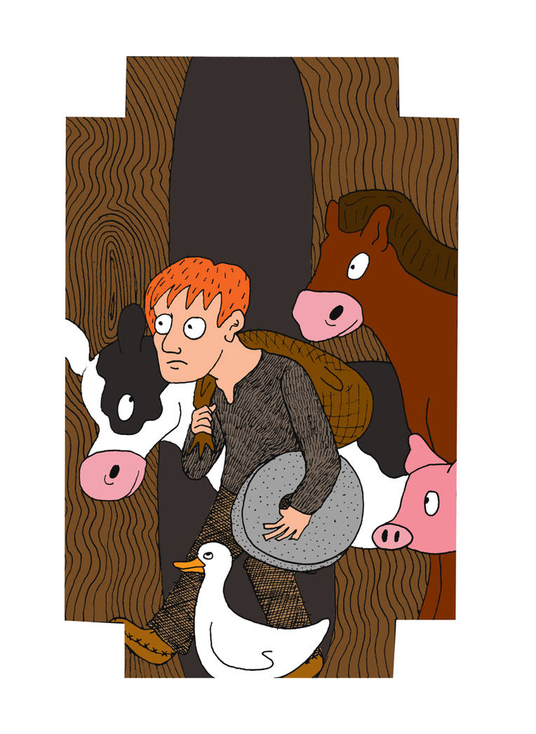 Hans In Luck Card Illustration by ImscaredofGurkhas on DeviantArt