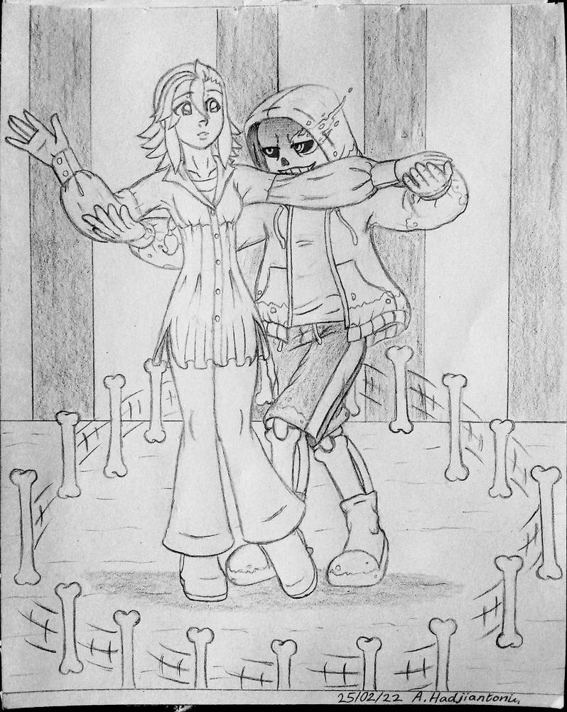 HW X Dusttale: Dance To The Bone - Pyrosomni by Segamonsaga on DeviantArt